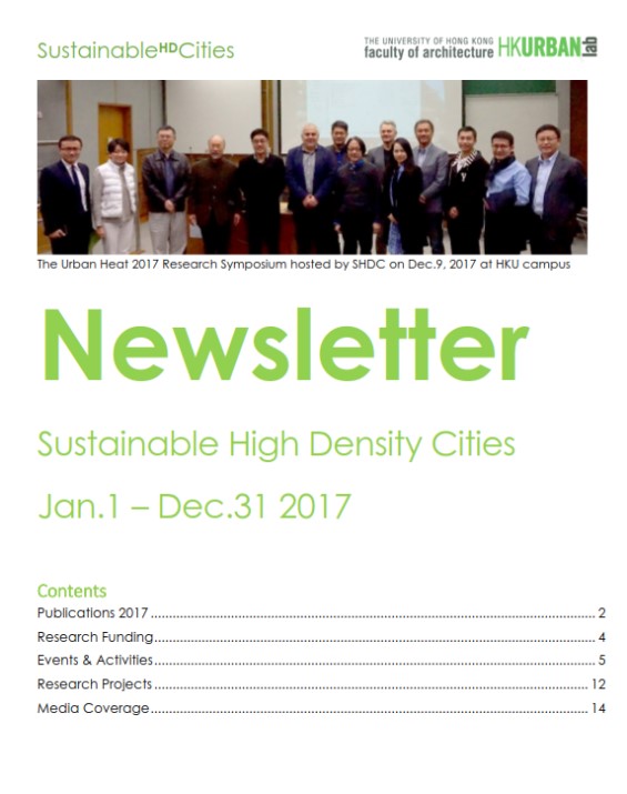 Sustainable High Density Cities Lab | HKU Faculty of Architecture