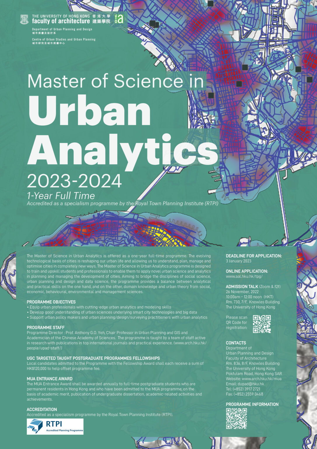 Master of Science in Urban Analytics | HKU Faculty of Architecture