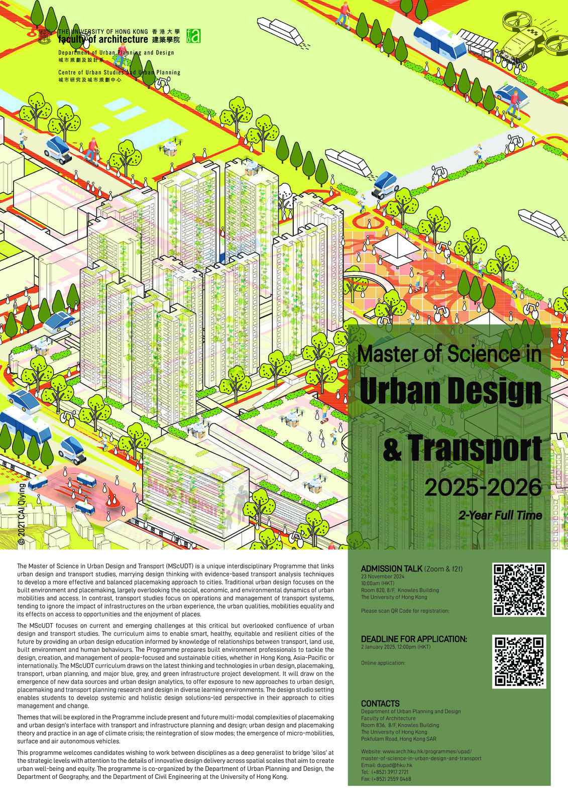 Master of Science in Urban Design and Transport | HKU Faculty of ...