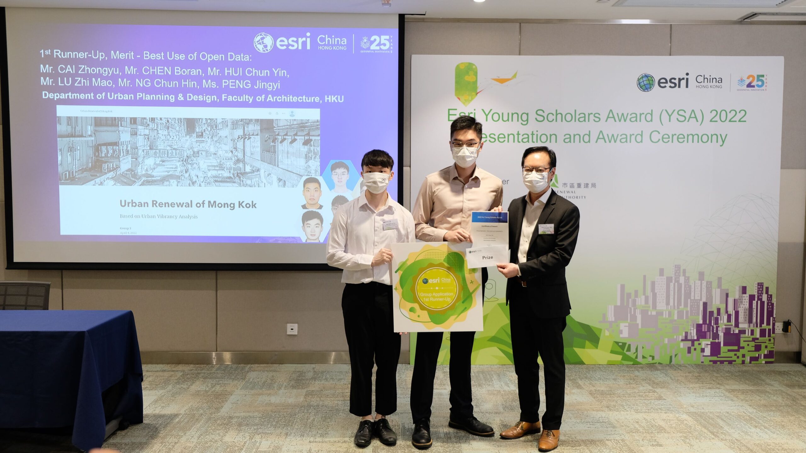 Esri Young Scholars Award (YSA) 2022 – Group Application | HKU Faculty ...