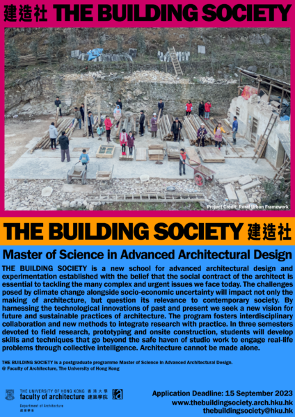 Master of Science in Advanced Architectural Design | HKU Faculty of ...