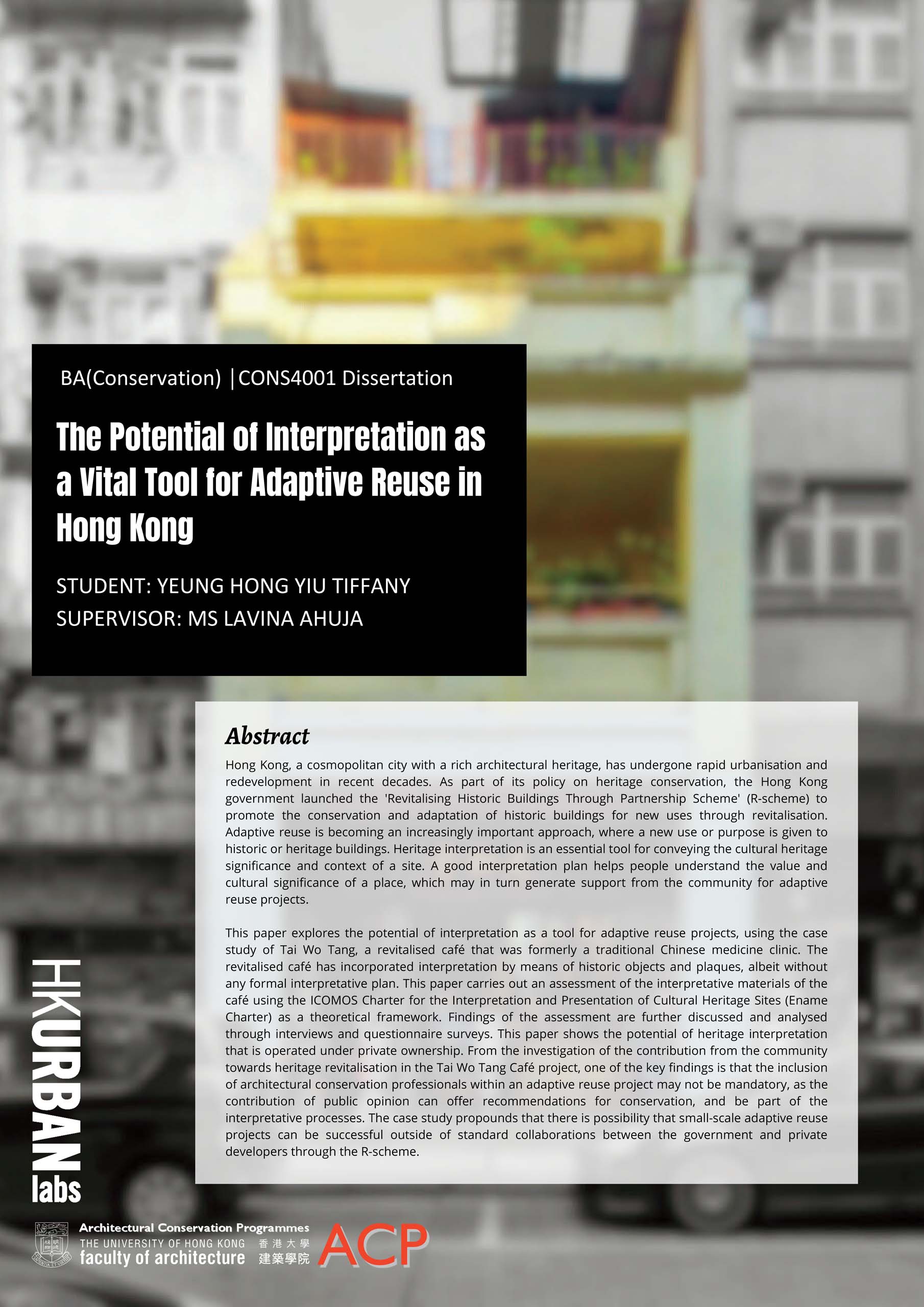 ACP UNDERGRADUATE RESEARCH EXHIBITION 2023 | HKU Faculty of Architecture