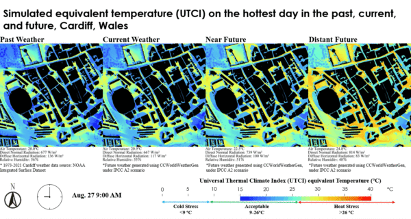 Mapping pedestrian heat stress in current and future heatwaves in ...