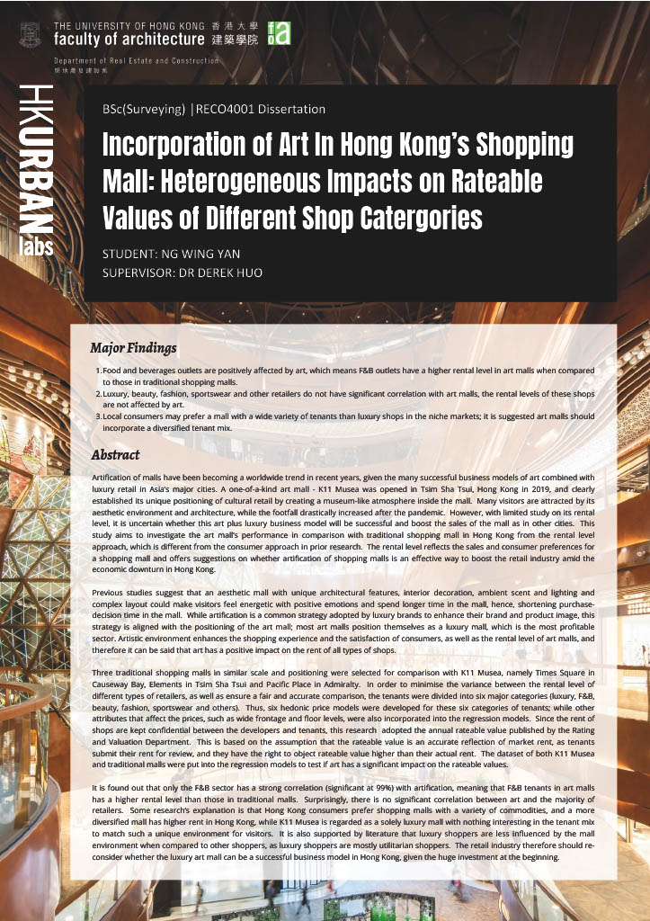 REC UNDERGRADUATE RESEARCH EXHIBITION 2024 | HKU Faculty of Architecture