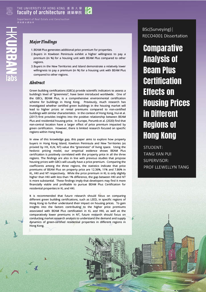 REC UNDERGRADUATE RESEARCH EXHIBITION 2024 | HKU Faculty of Architecture