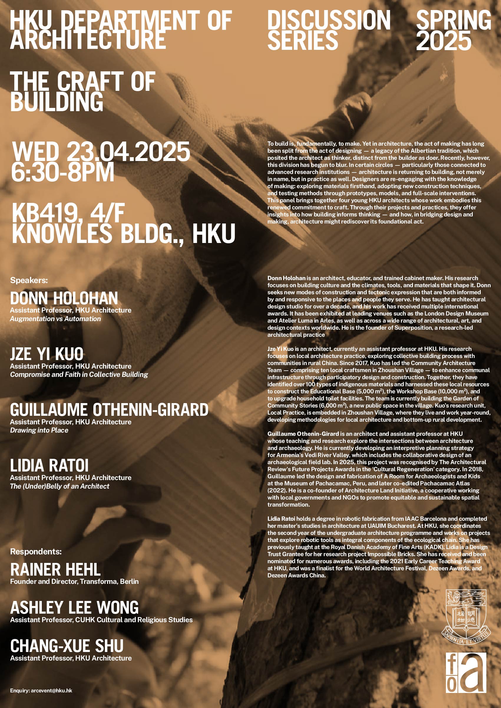 The Craft of Building